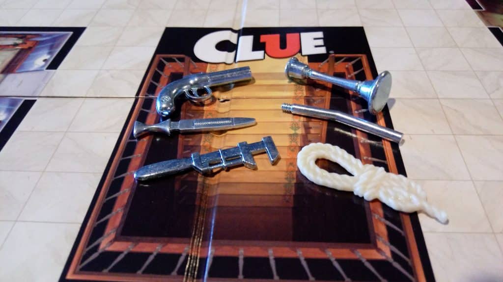 Which Items Are Weapons In The Board Game Clue? - Board-Games.com