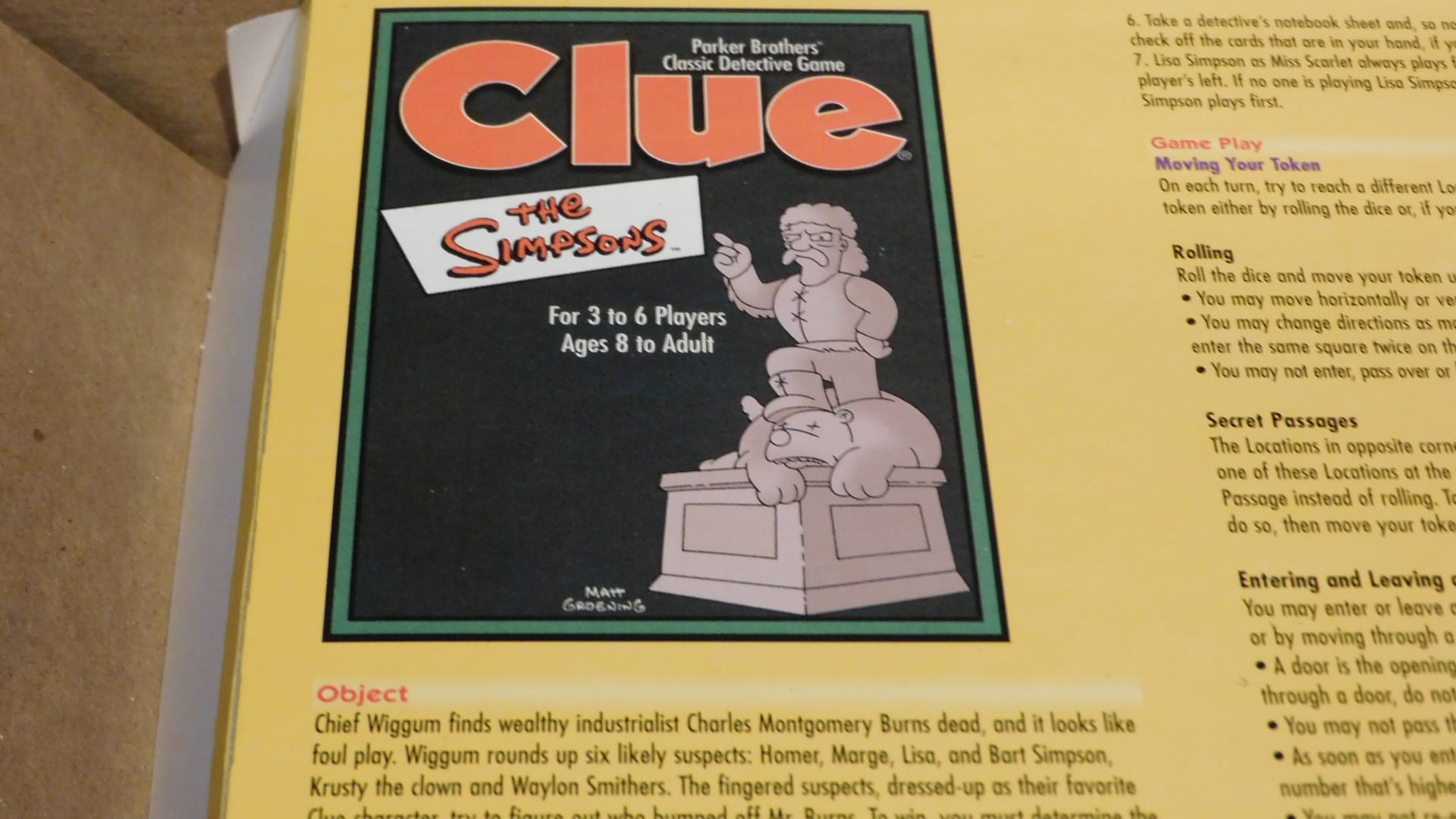 My Simpsons Clue 2nd Edition Impressions - Board-Games.com